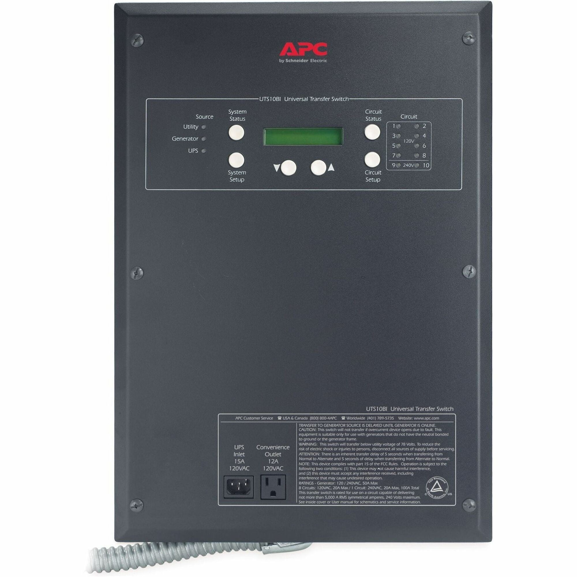 APC 10-Circuit Universal Transfer Switch – UPSANDBATTERY