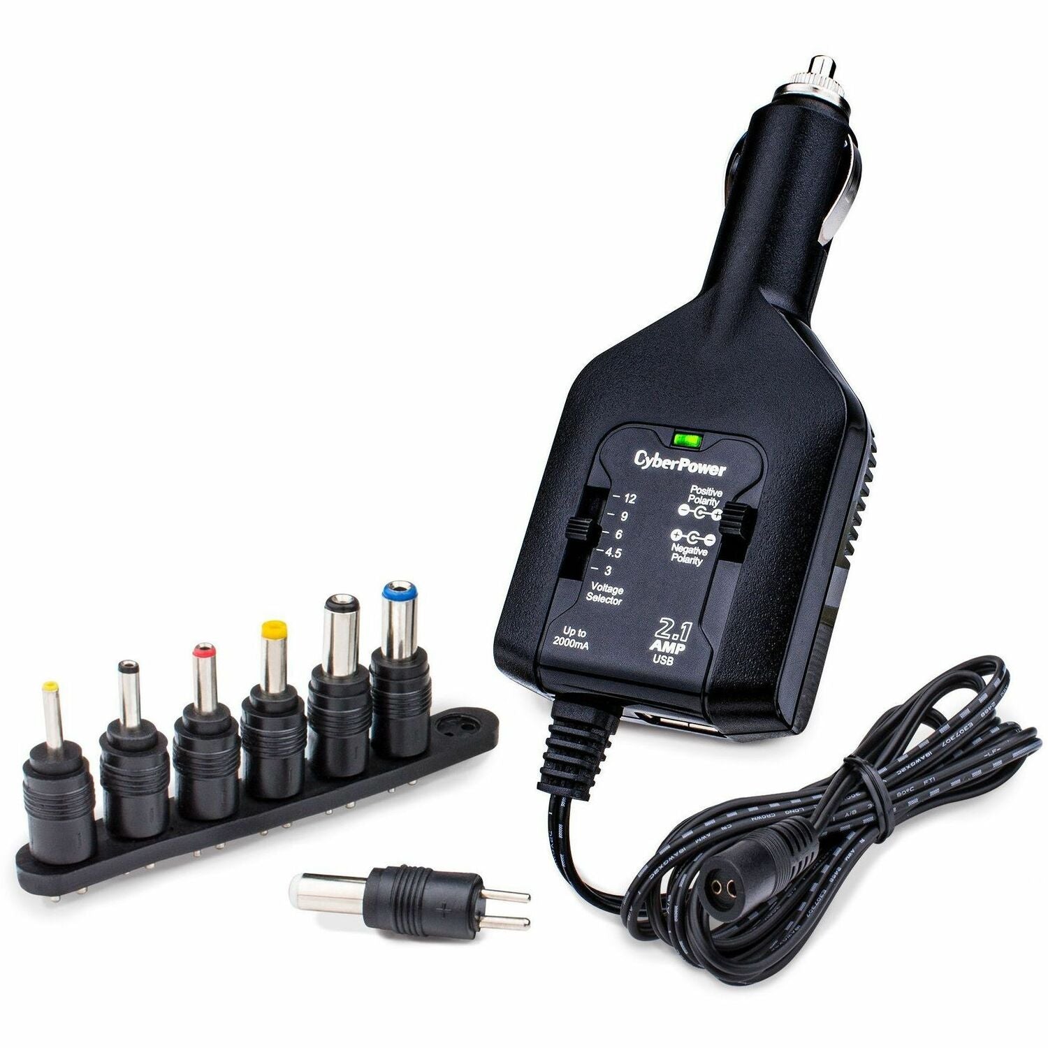 CyberPower CPUDC1U2000 DC Universal Power Adapter 3-12V 2000mA and 2.1A ...