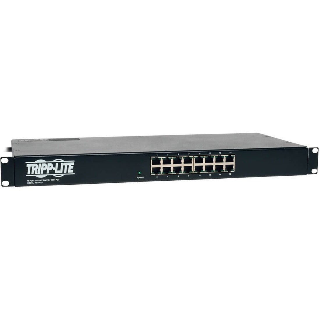 Tripp Lite by Eaton PDU Ethernet Switch 1U Combo with 16 Unmanaged ...