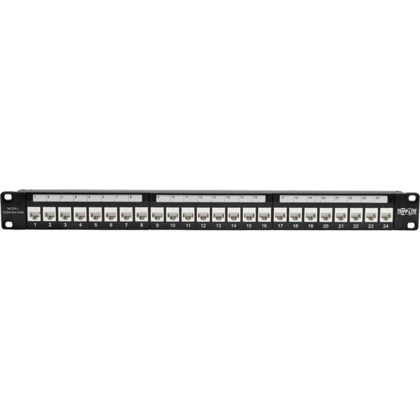 Tripp Lite by Eaton N254-024-6AD 24-Port 1U Rack-Mount Cat6a Feedthrou ...
