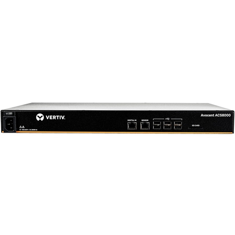 Vertiv Avocent ACS 8000 16-port Serial Console Server, Single AC Power ...