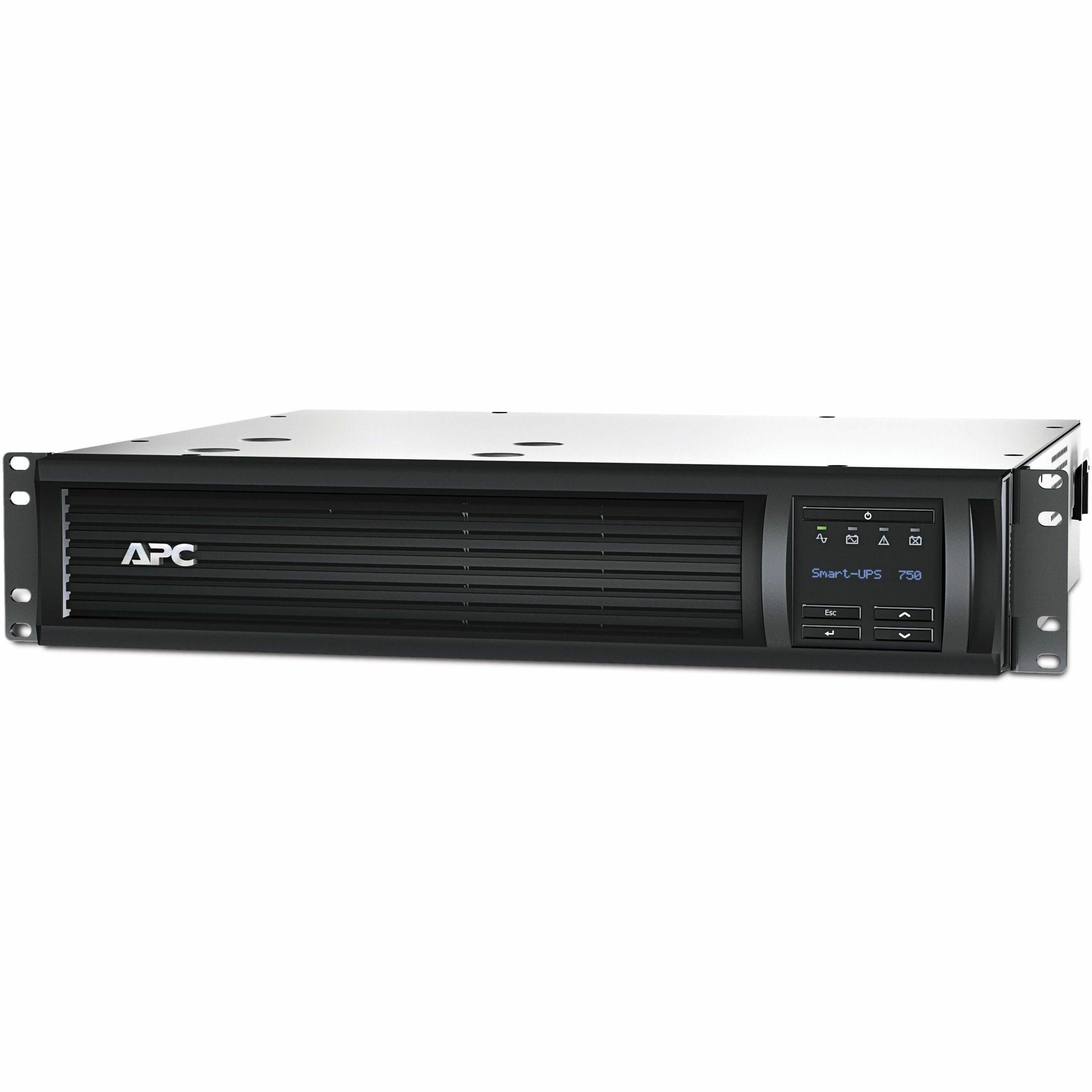 APC by Schneider Electric Smart-UPS 750VA RM 2U 120V with SmartConnect ...
