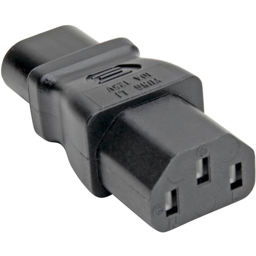Tripp Lite by Eaton IEC C8 to IEC C13 Power Cord Adapter - 10A, 125V ...
