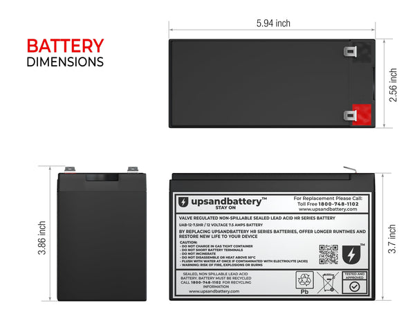 APC RBC105 Compatible Replacement Battery Backup Set – UPSANDBATTERY