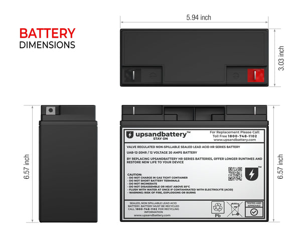 APC RBC148 Compatible Replacement Battery Backup Set – UPSANDBATTERY