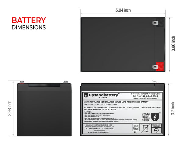 APC RBC150 Compatible Replacement Battery Backup Set – UPSANDBATTERY