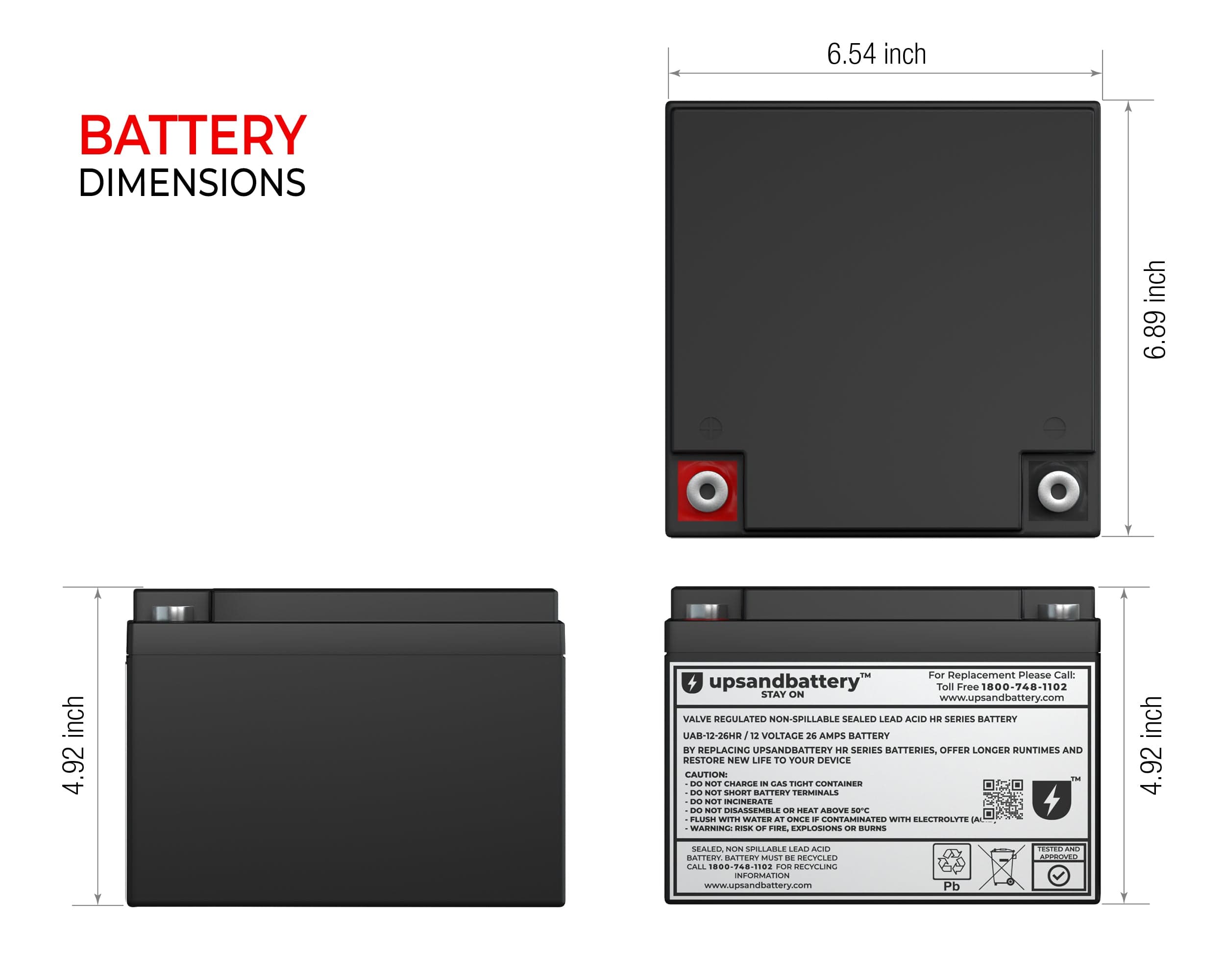 Eaton UPS Model Powerware BAT-0301 Compatible Replacement Battery Back
