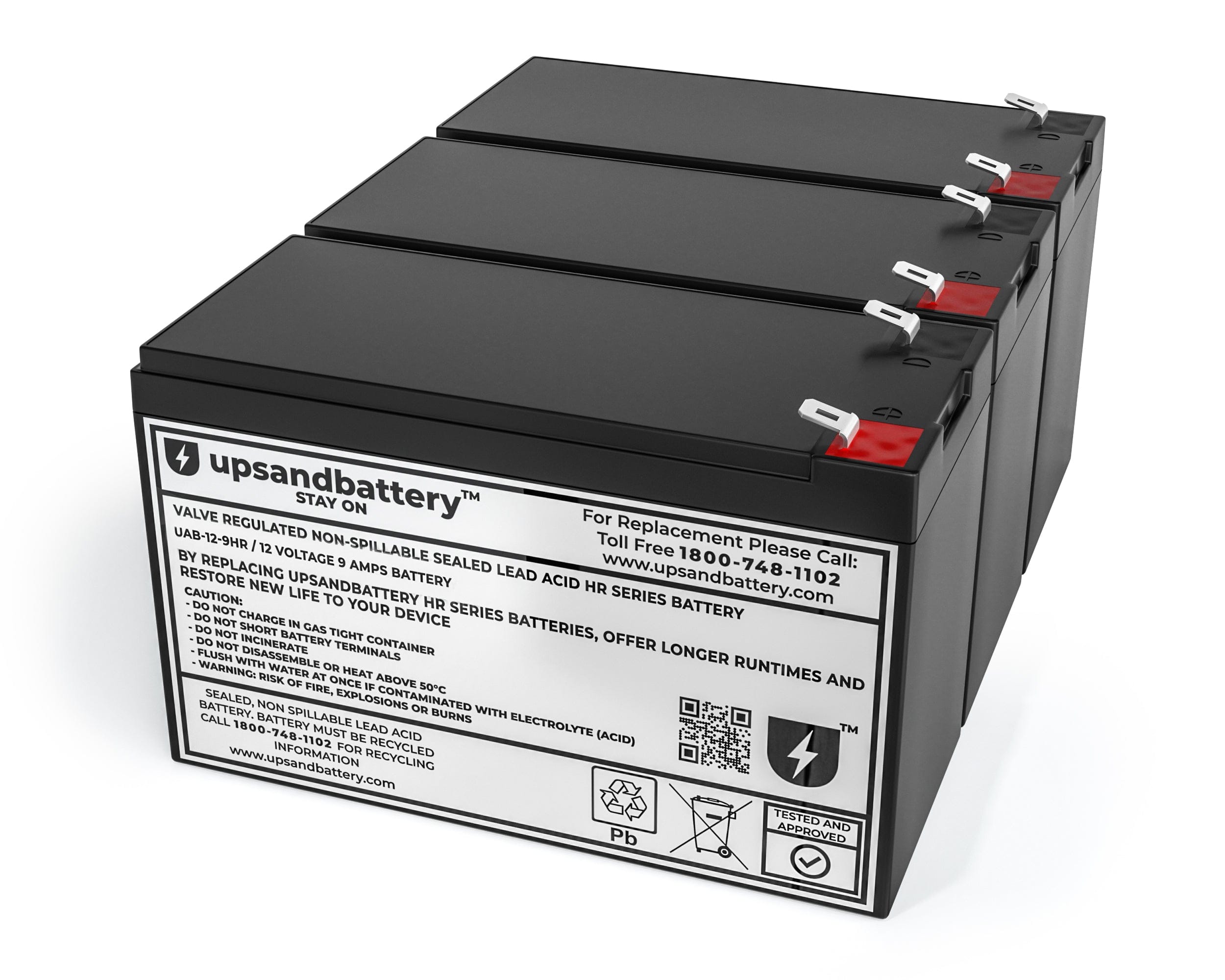 Eaton UPS Model Powerware PW9120-1000VA Compatible Replacement Battery ...